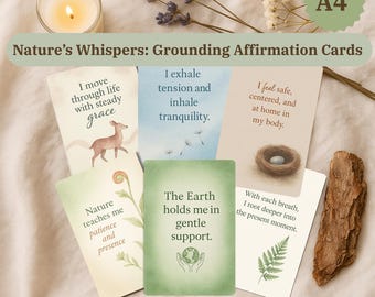 Forest Bathing Printable Card Set, 45 Cards, Shinrin Yoku, Instant ...