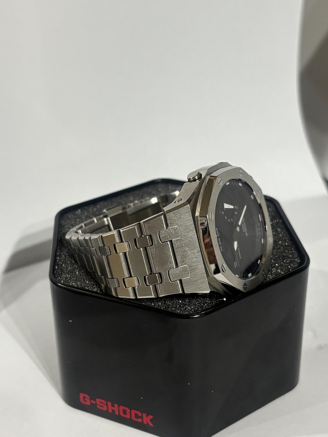 Custom Casio G-shock GA-2100, Casioak, Silver, - Etsy