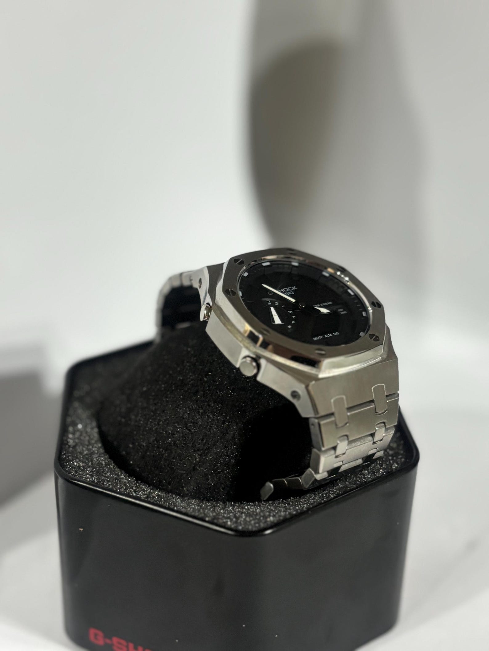 Custom Casio G-shock GA-2100, Casioak, Silver, - Etsy