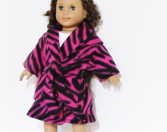 Housecoat Robe Bathrobe in Fleece Made to Fit Dolls Like - Etsy