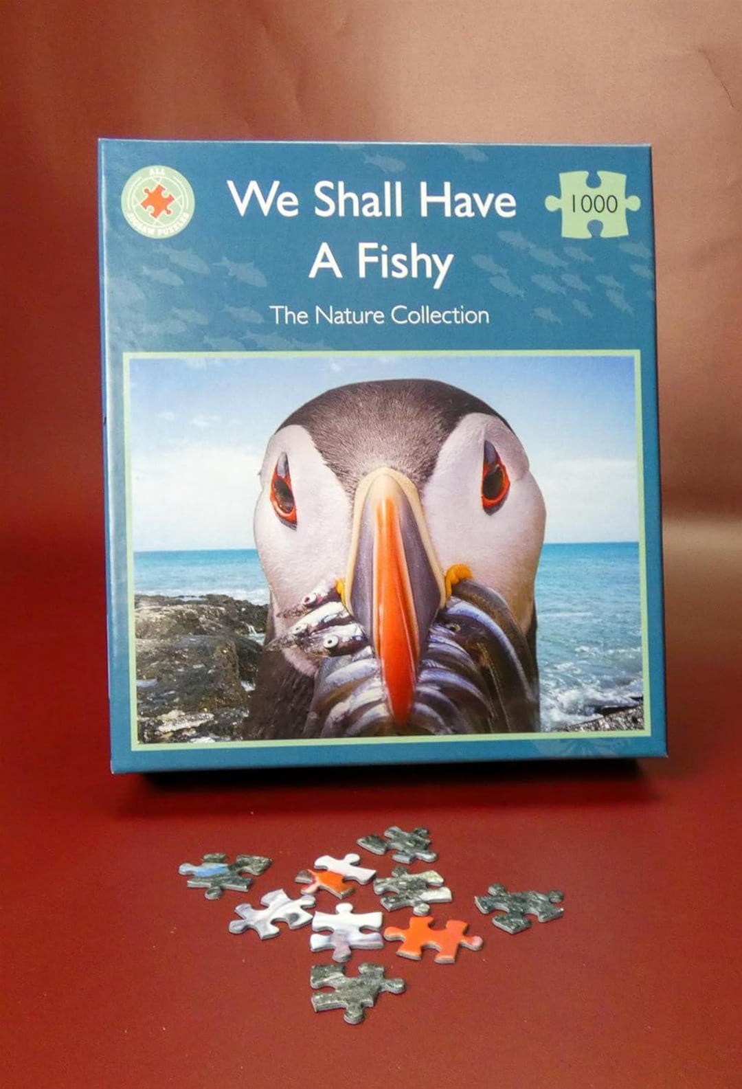 1000-piece Jigsaw Puzzle: A Puffin's Seaside Delight on the Rocky Shore ...