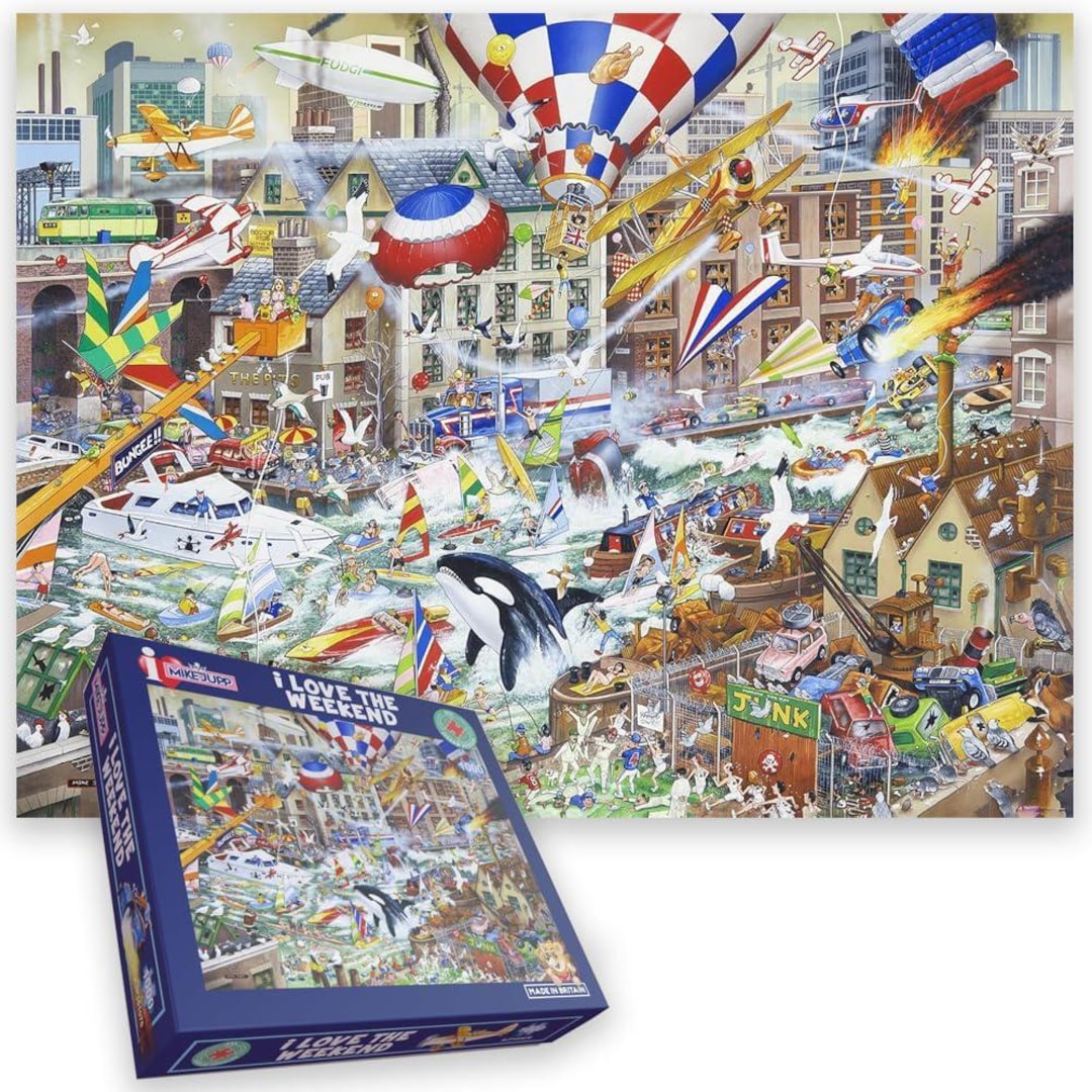 I Love the Weekend – 1000-piece Jigsaw Puzzle by Mike Jupp Funny ...