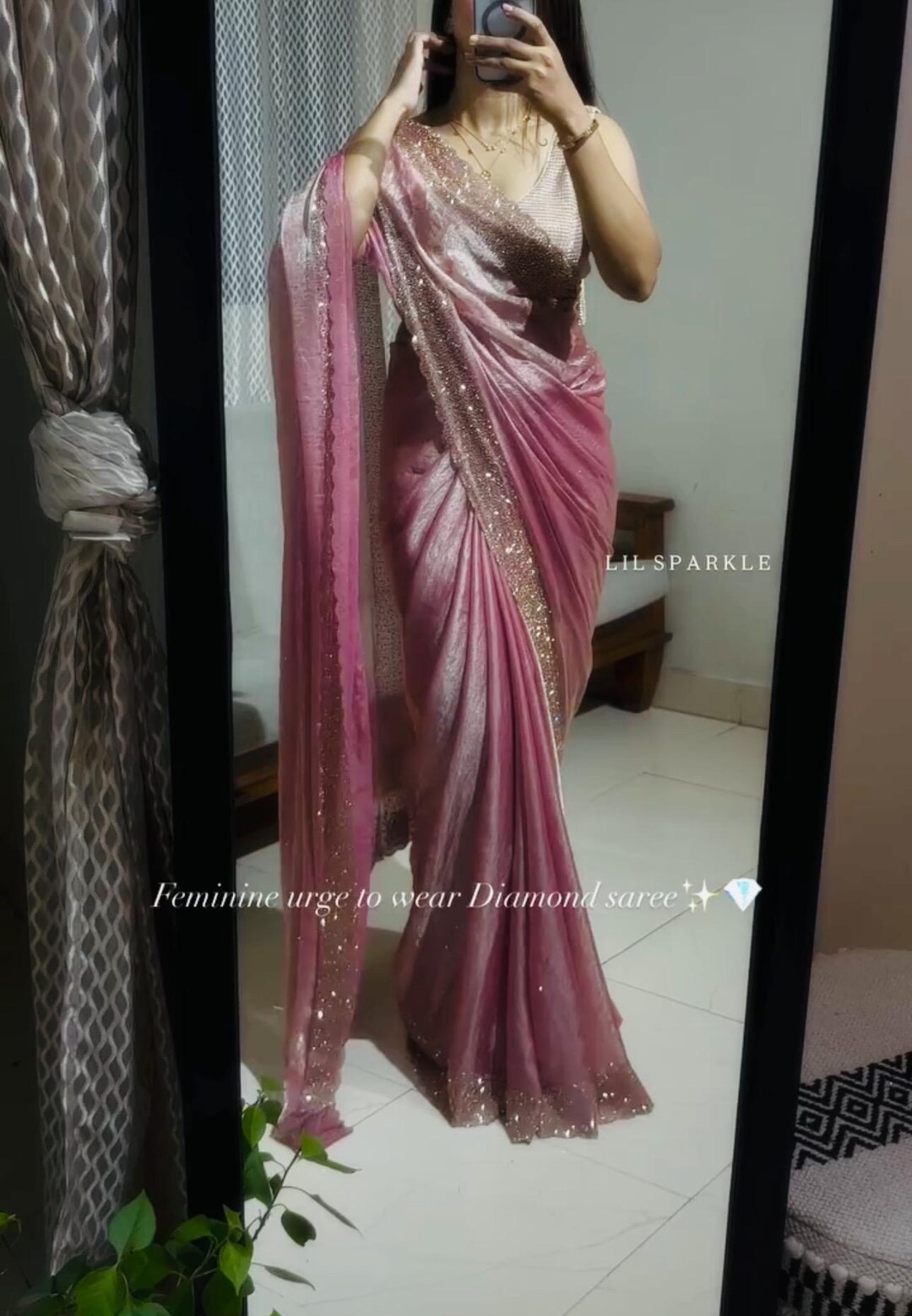 Space Silk Saree | Jarkan Work | Indian Designer Partywear Sari ...