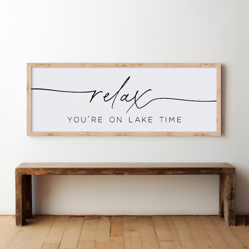 Lake Relax Sign - Etsy