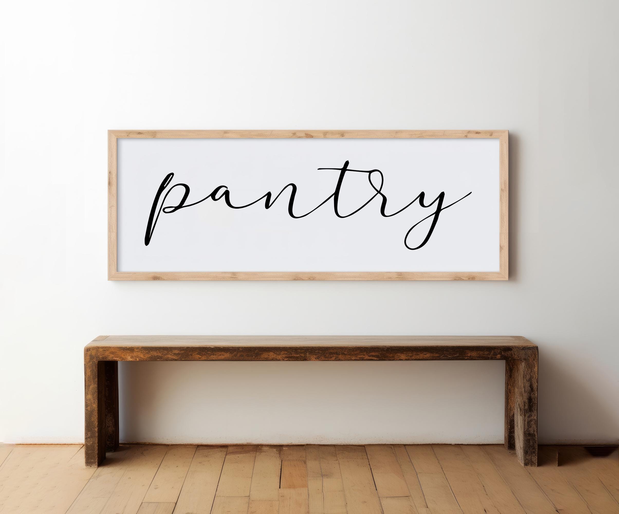 Pantry Sign | Wood Sign | Sign for Kitchen | Farmhouse Kitchen | Pantry ...
