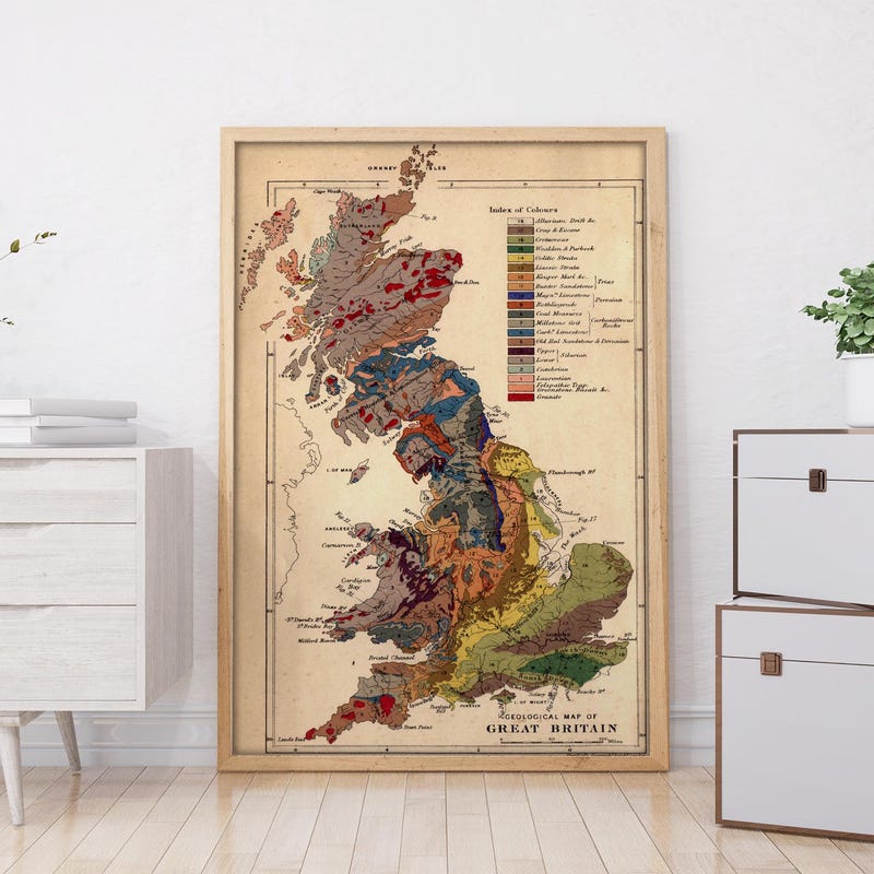 Large Geology Maps - Etsy