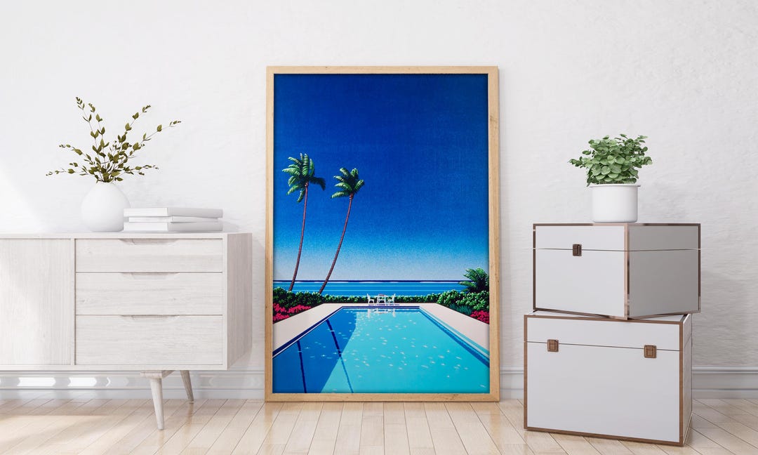 Hiroshi Nagai - Watermelon Pool Wooden Framed Art Print or Rolled ...