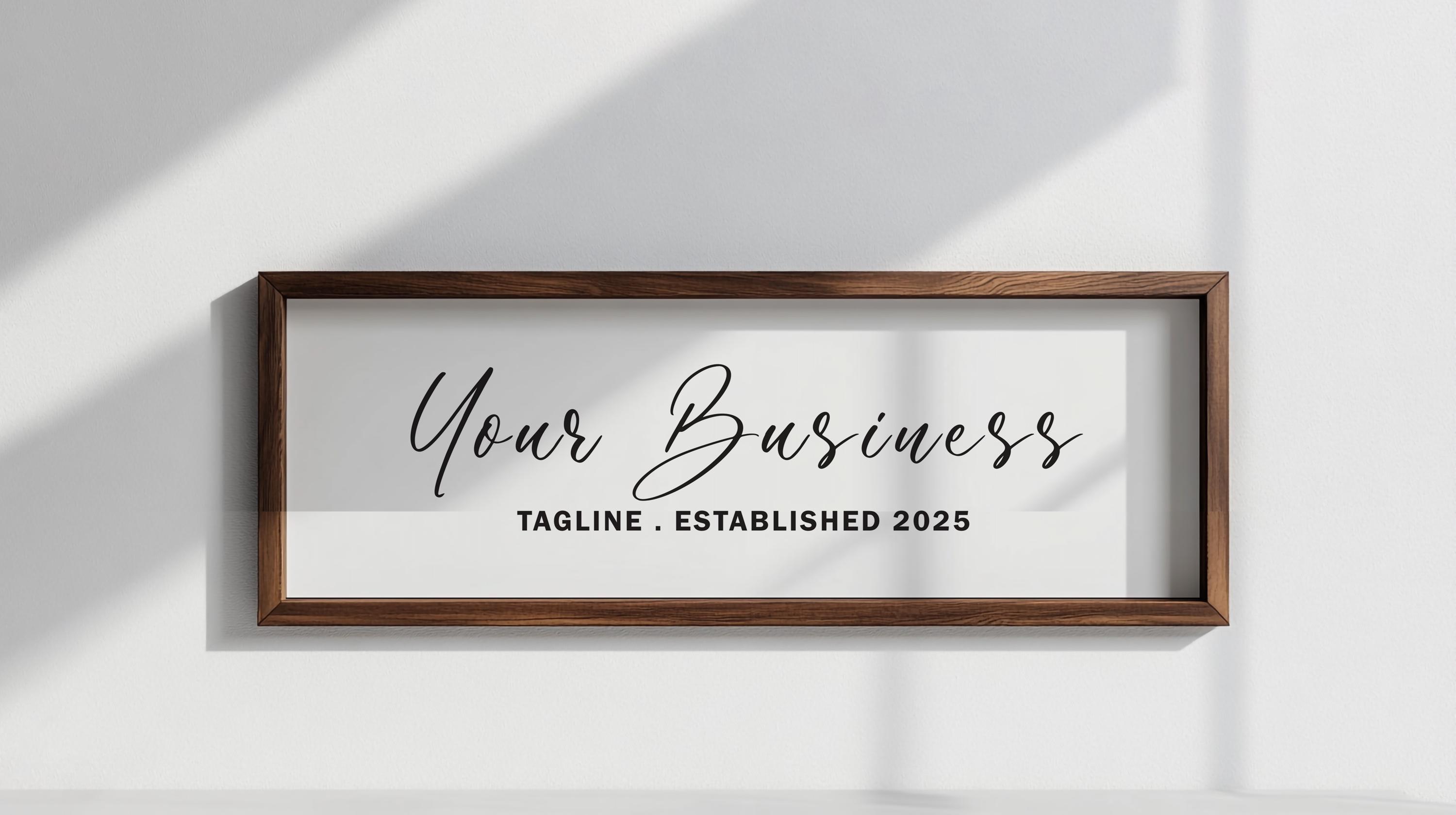 Custom Indoor Business Signs, Wooden Framed Art, Personalized Signs for ...