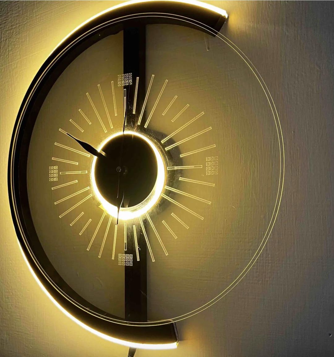 Modern LED Wall Clock – Large Digital Clock for Home, Office & Decor - Etsy
