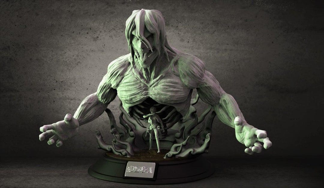 Anime Bundle Aot Attack on Titan STL File Pack Diorama Chibi Statues ...