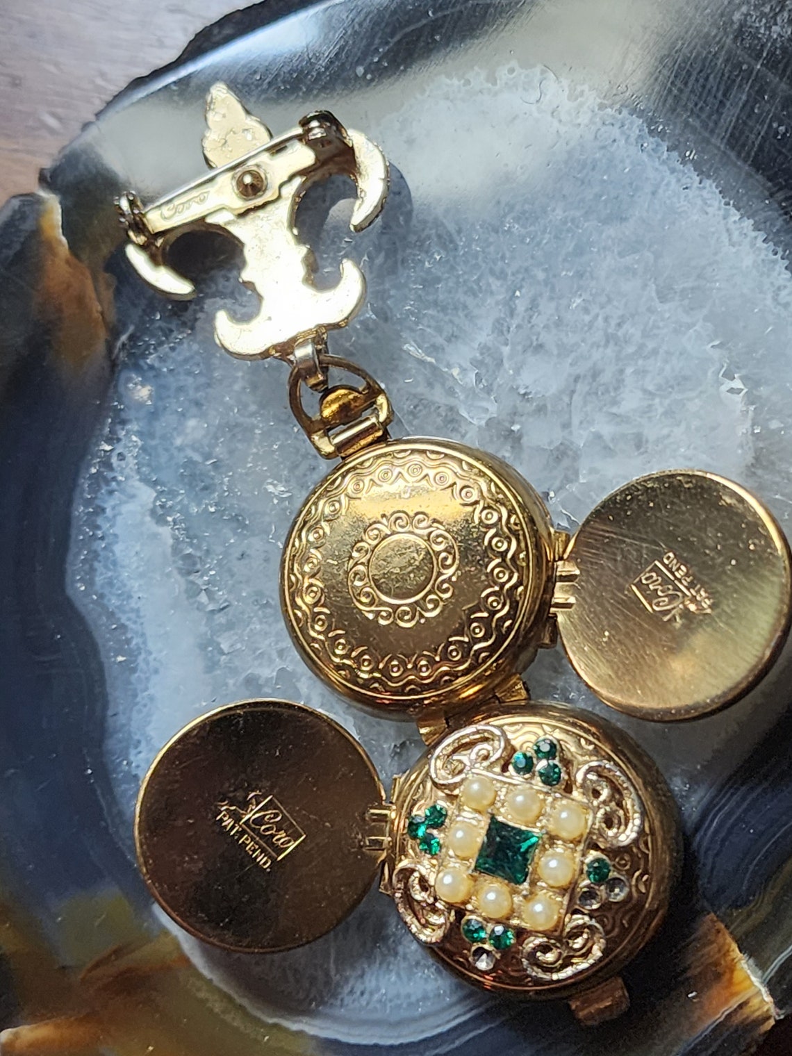 Vintage Coro Pictures IN Locket - Etsy