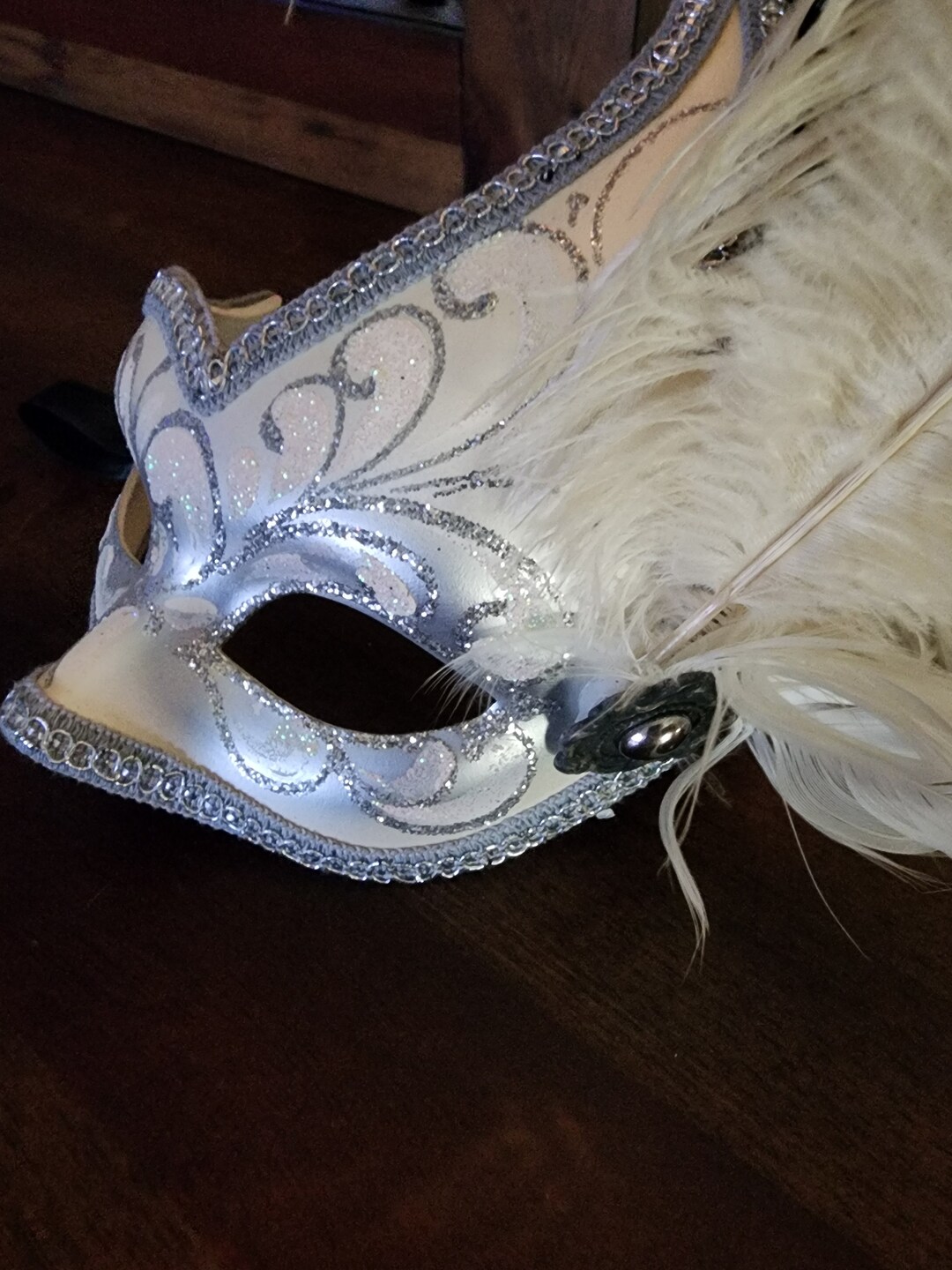 Italian Masquerade Mask White - Etsy