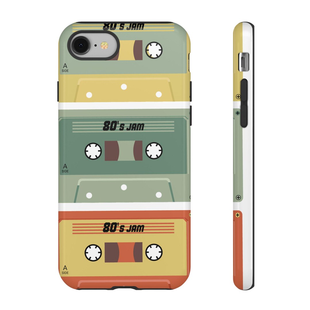 Retro 80's Cassette Tape Phone Case, Vintage Music Lover Gift, Tough ...