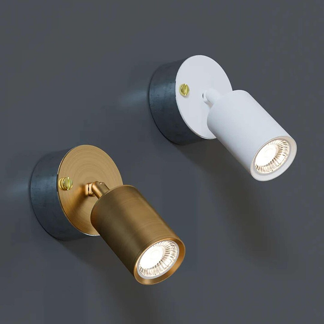 Modern GU10 Rotatable Metal Wall Spotlight Conduit Light Fixture for ...