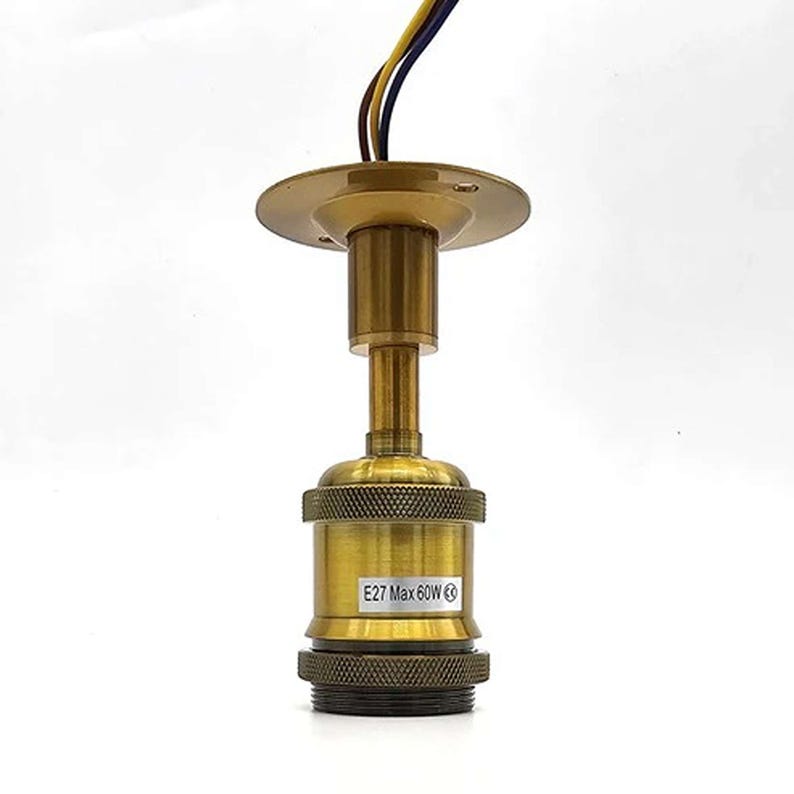 E27 Conduit Ceiling Light - Industrial Farmhouse Flush Mount - Lamp ...