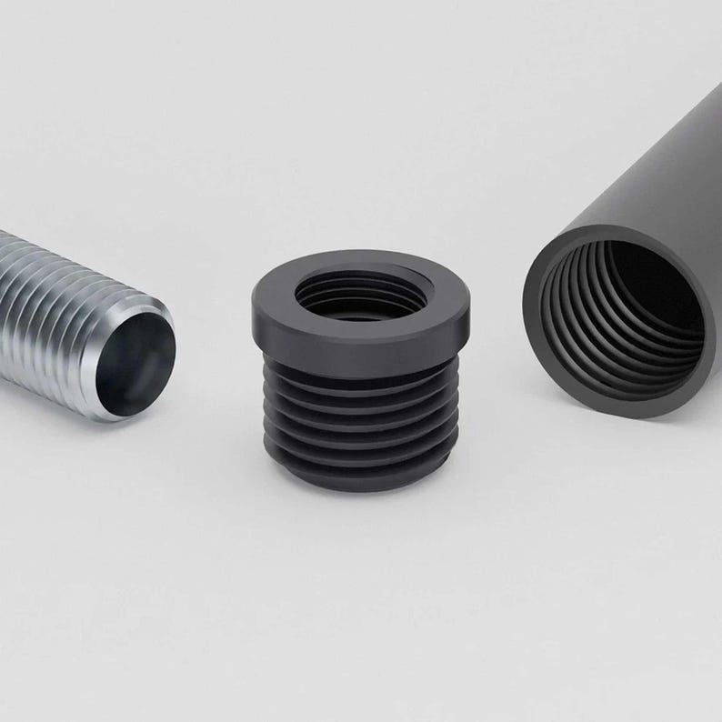 Industrial M16 to M10 Thread Bush Black Reducer Metric Male to Female ...