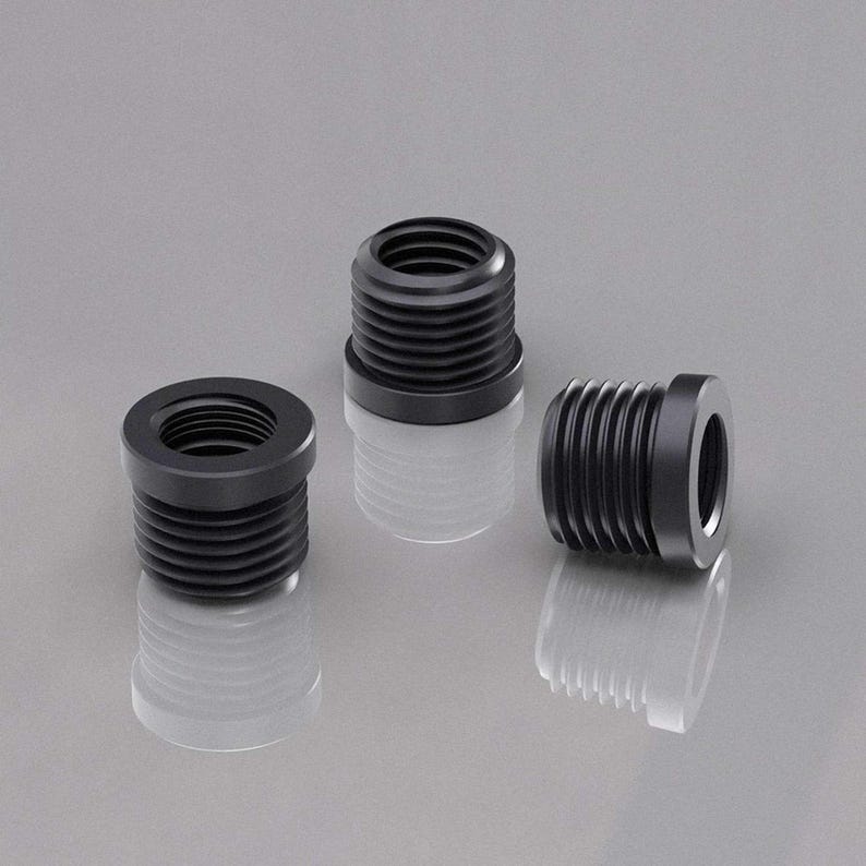 Industrial M16 to M10 Thread Bush Black Reducer Metric Male to Female ...