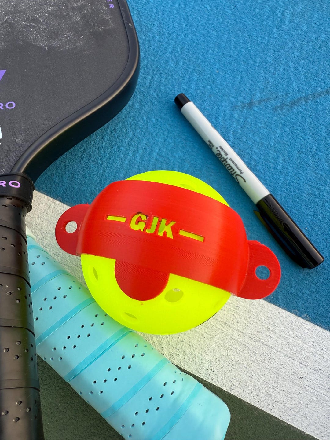 Custom Initials Pickleball Ball Marker Stencil – Reusable Pickleball ...