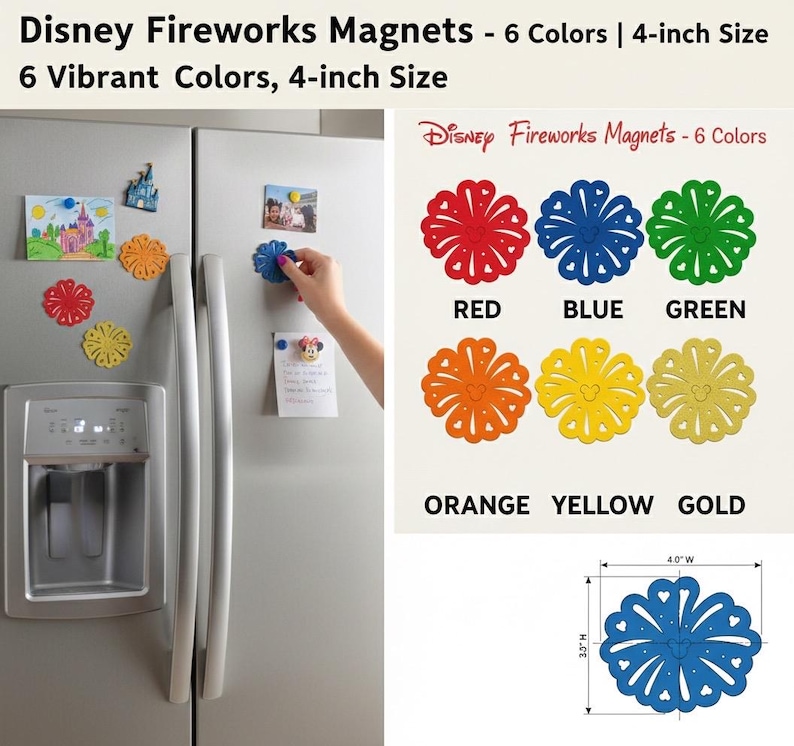 Disney Fireworks Magnet • Light up Fireworks • Disney Cruise Door Decor ...