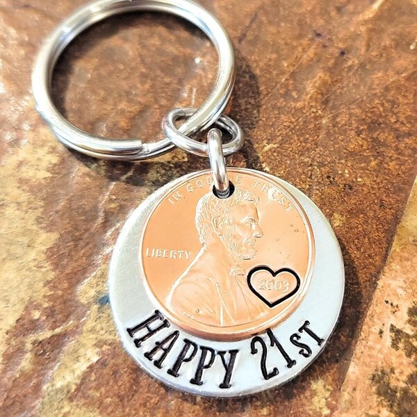 21st Birthday Key - Etsy