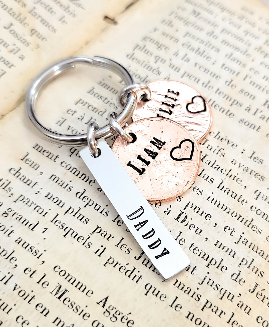 Lucky Penny Keychain Father's Day Gift Idea for Dad or Mom ...