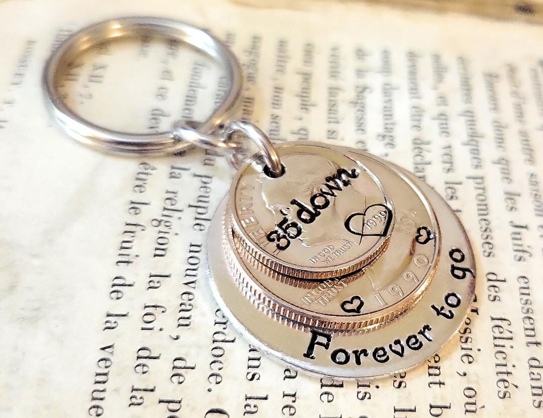 35th Anniversary Gift, 35 Years Down and Forever to Go, 1990 Quarter ...