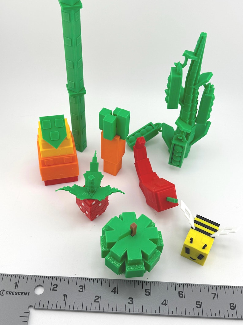 Grow a Garden Roblox 9-piece Bundle: Fruits, Veggies, Bee, Plot - Etsy