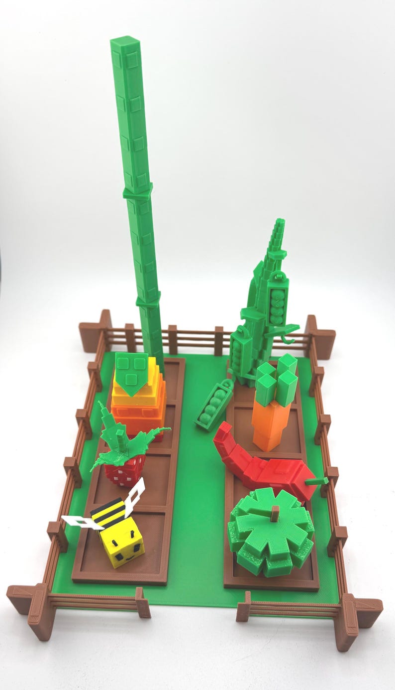 Grow a Garden Roblox 9-piece Bundle: Fruits, Veggies, Bee, Plot - Etsy