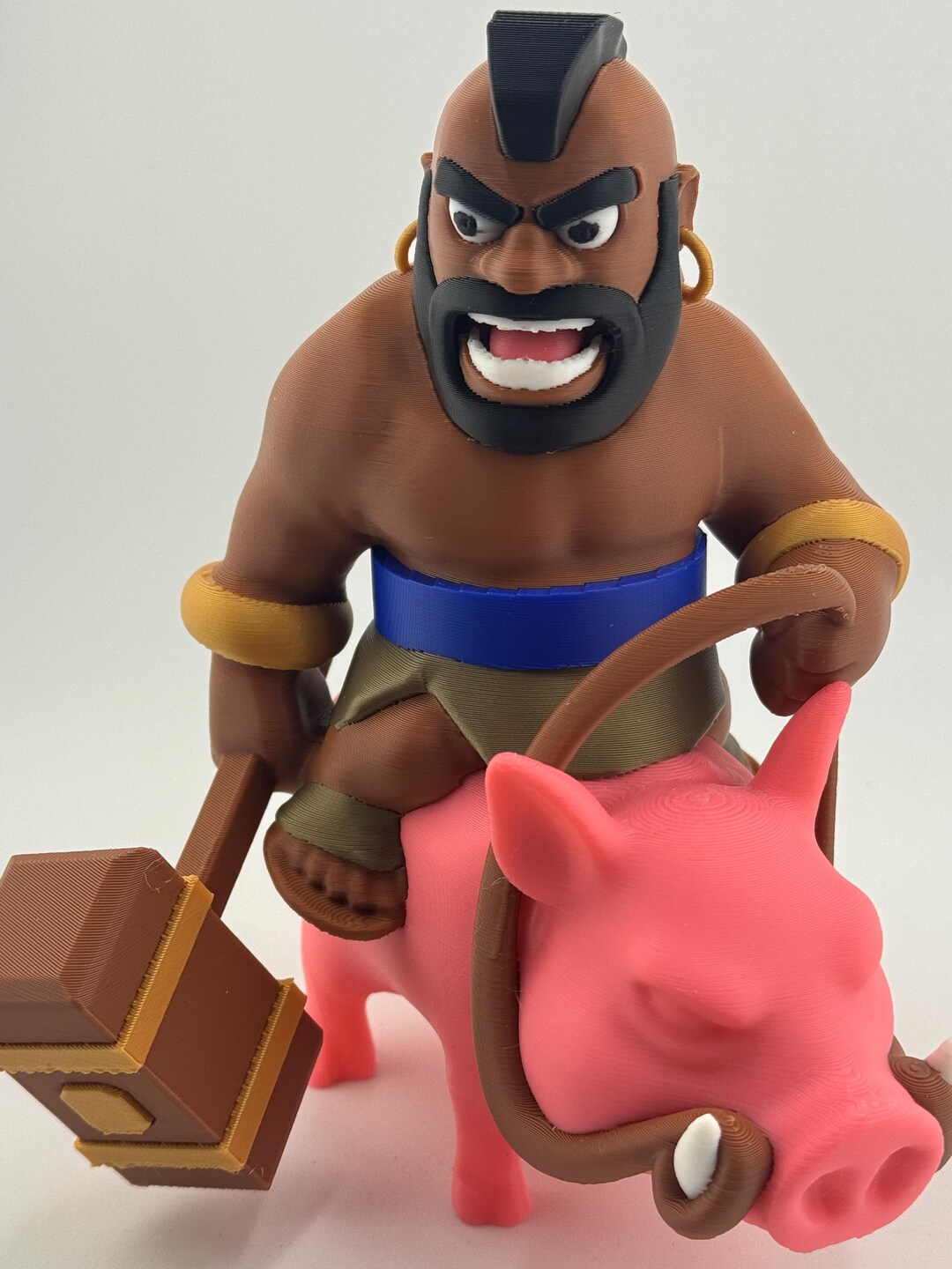 Clash Royale Inspired Hog Rider 6 Inches Tall Multicolor Figure - Etsy