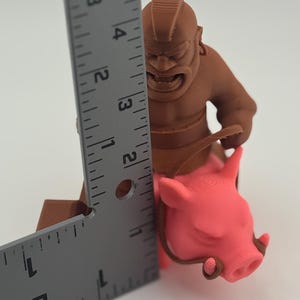 Clash Royale Inspired Hog Rider Figure 4.2 Inches Tall Brown & Pink - Etsy
