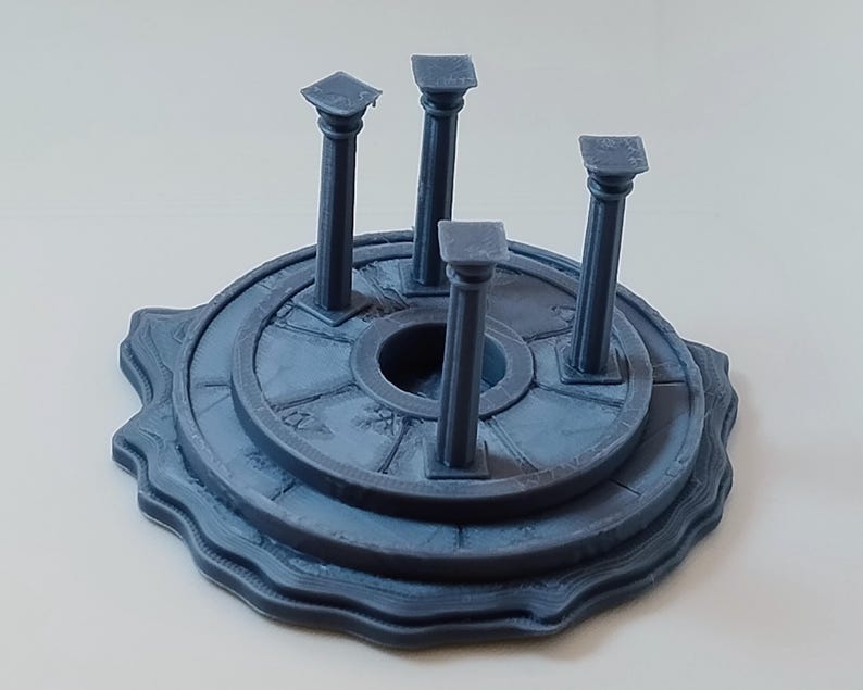 3D Printed Tabletop Terrain – Fantasy Pillars, Ruins & Gate - Etsy