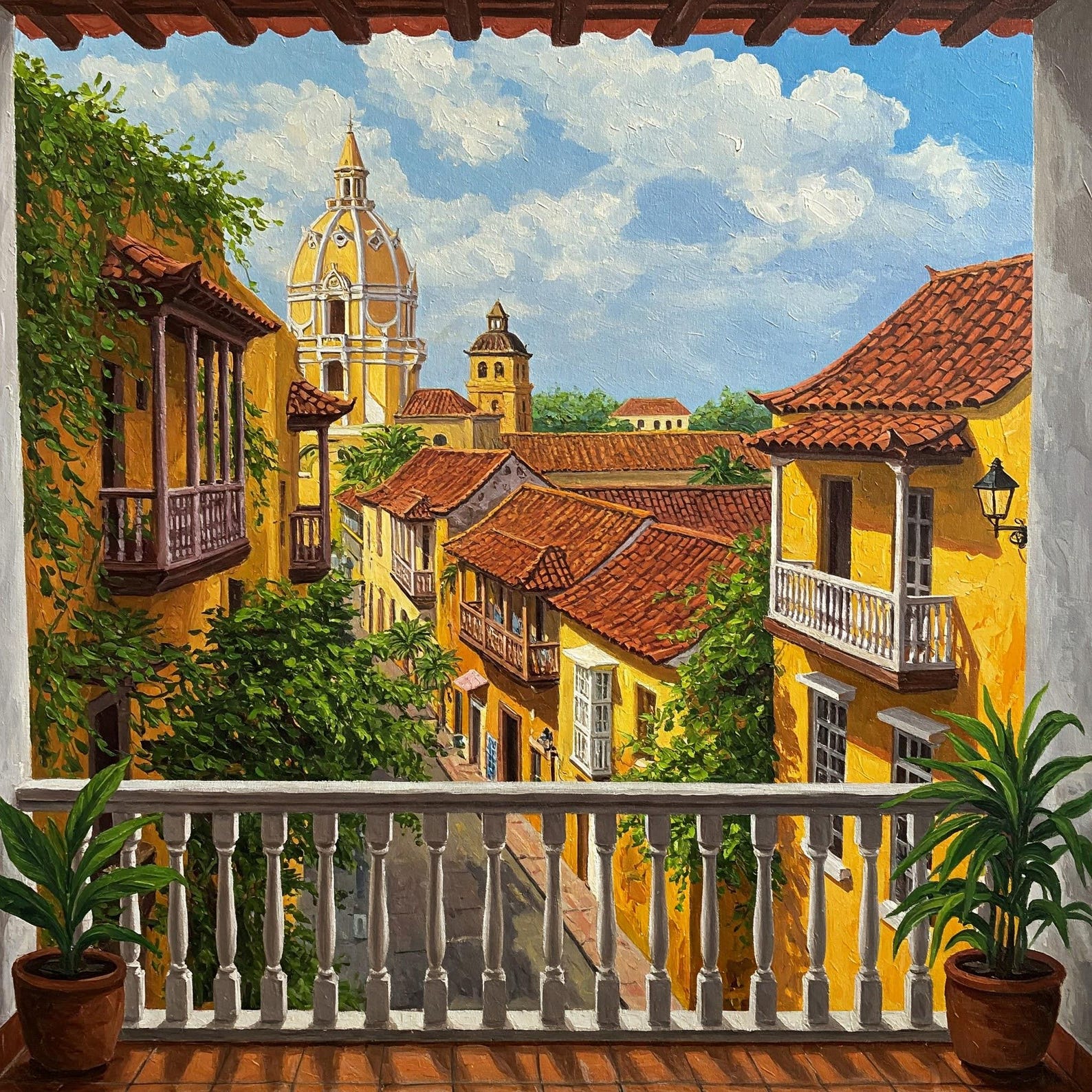 Cartagena Digital Art Print | Colonial Old Town | Digital Download - Etsy
