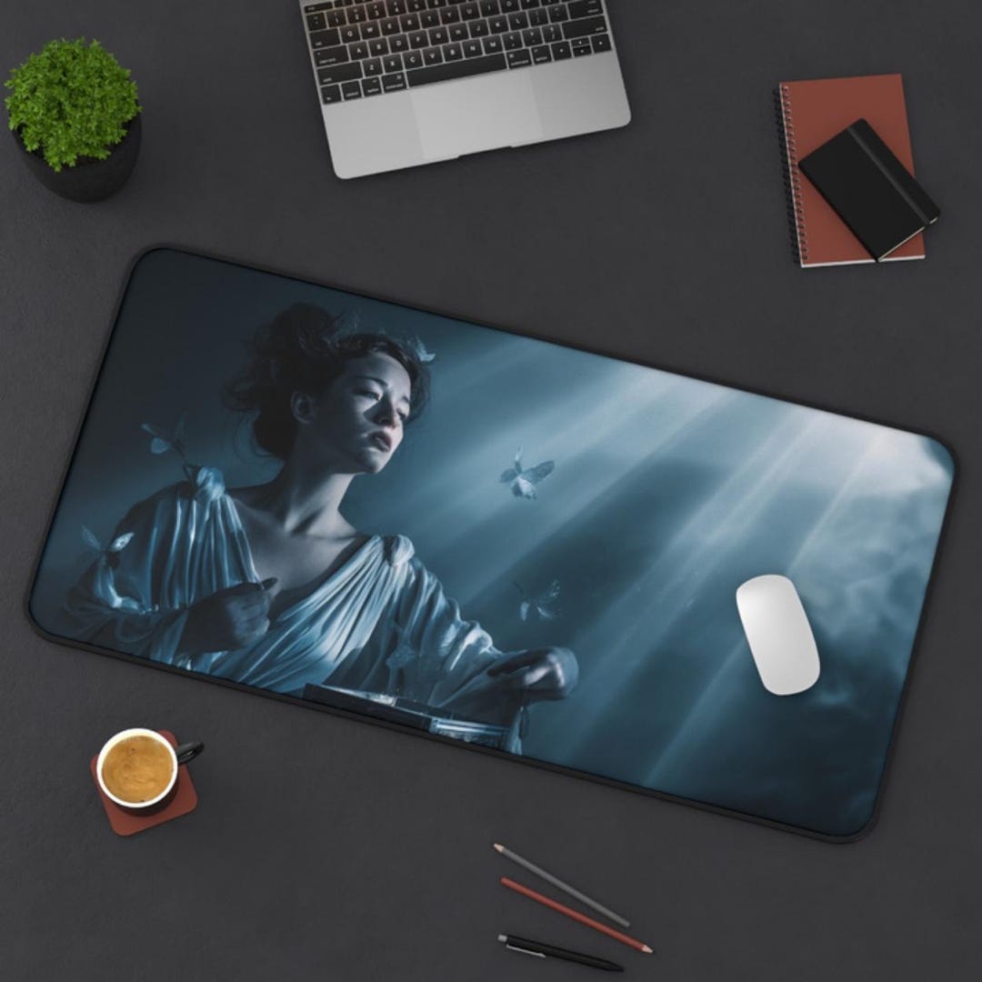 Pandora Desk Mat Greek Mythology Mouse Pad Fantasy Goddess Desk Decor ...