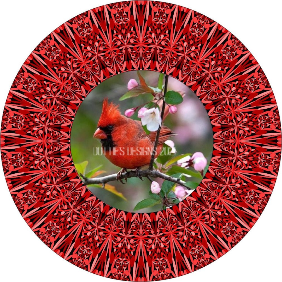 Digital File Cardinal Mandala for Cottage Blanks Wind Spinners - Etsy ...