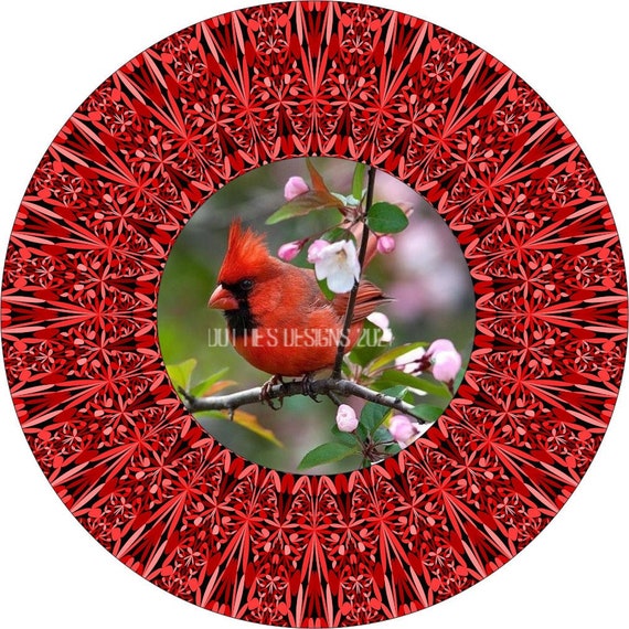 Digital File Cardinal Mandala for Cottage Blanks Wind Spinners - Etsy ...