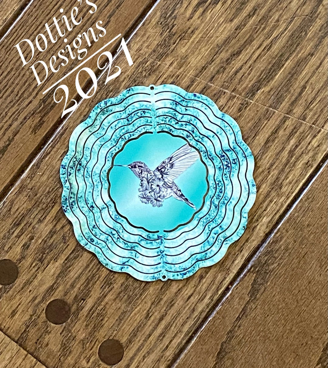 Digital File Teal Hummingbird for Cottage Blanks Wind Spinners 6" - Etsy