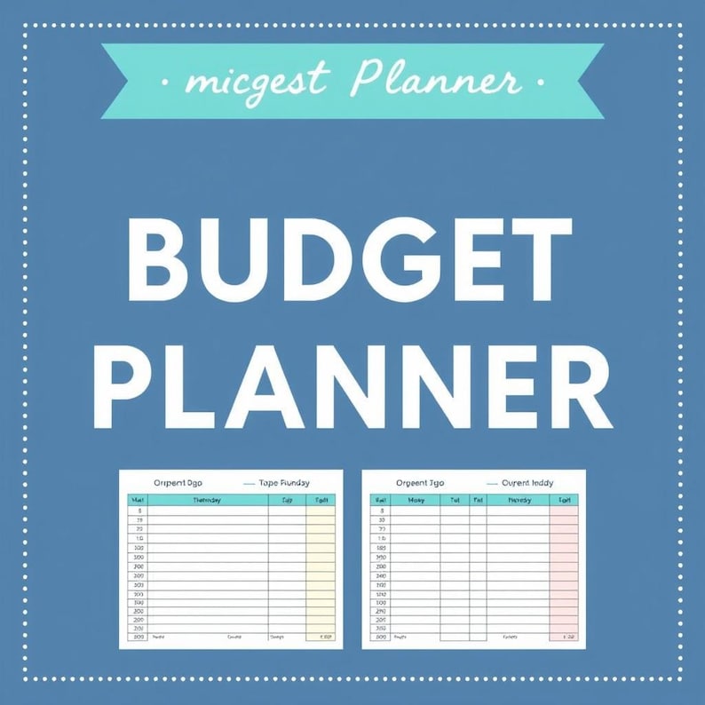 Monthly Budget Planner Printable | Personal Finance Tracker (PDF) - Etsy