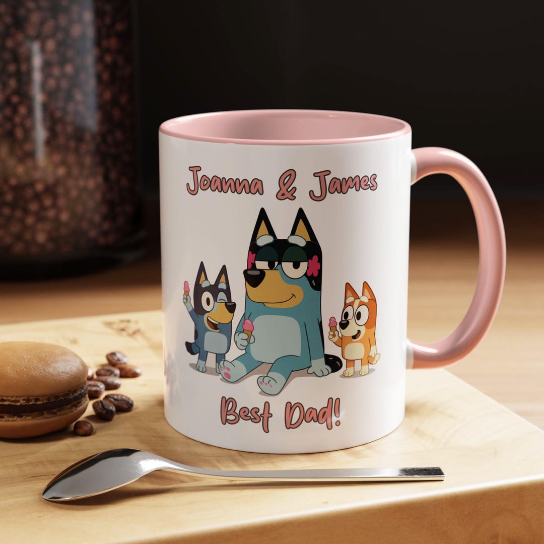 Personalized Bluey Mug, Best Dad Ever, Bluey Mug, Best Daddy Ever Mug ...