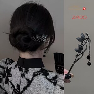Elegant Butterfly Hair Stick – Gothic Dark Aesthetic – Handmade Vintage ...
