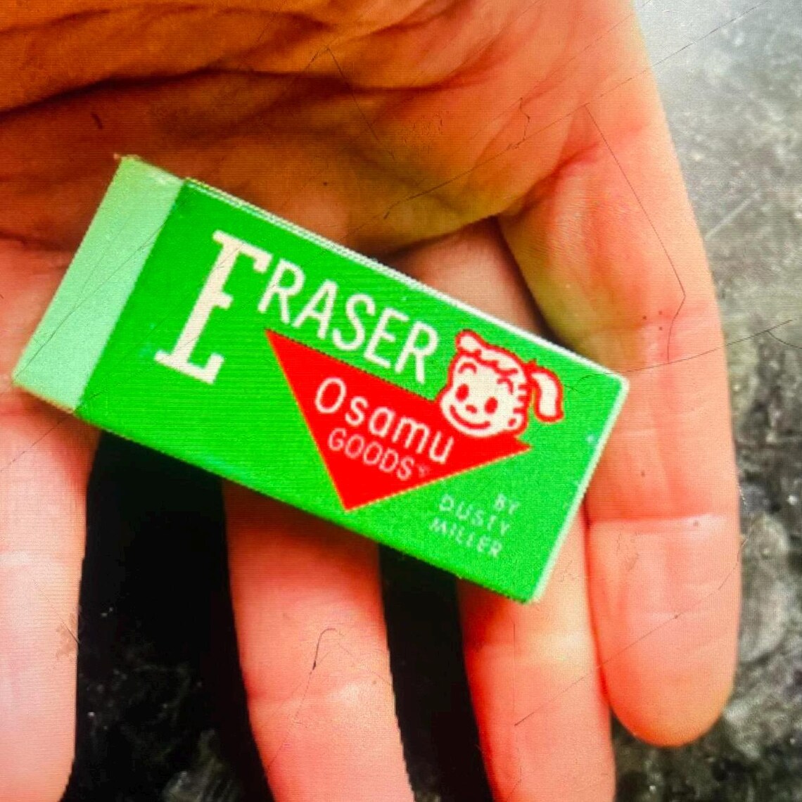 Kutsuwa Osamu Goods Eraser, Dusty Miller Eraser, 1980s Kutsuwa - Etsy