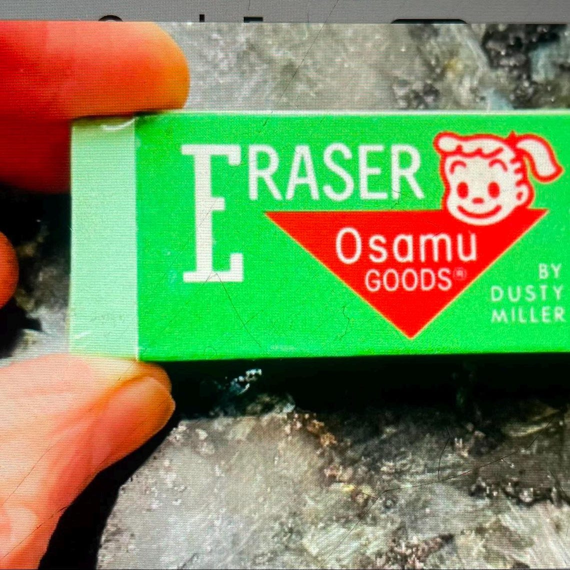 Kutsuwa Osamu Goods Eraser, Dusty Miller Eraser, 1980s Kutsuwa - Etsy