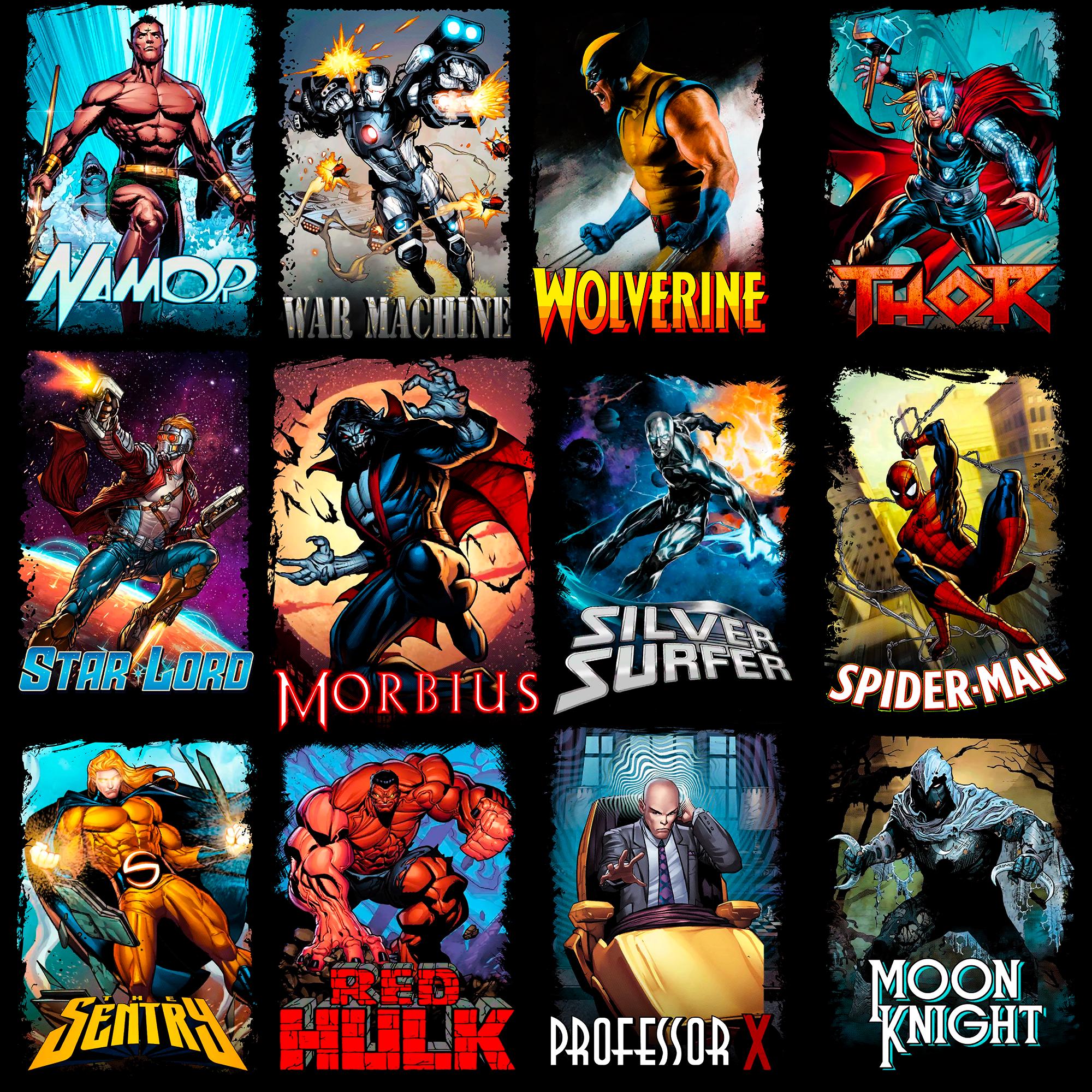 175+ Halftone Marvel Comic Design Bundle , DTF DTG Printing (pngs ...