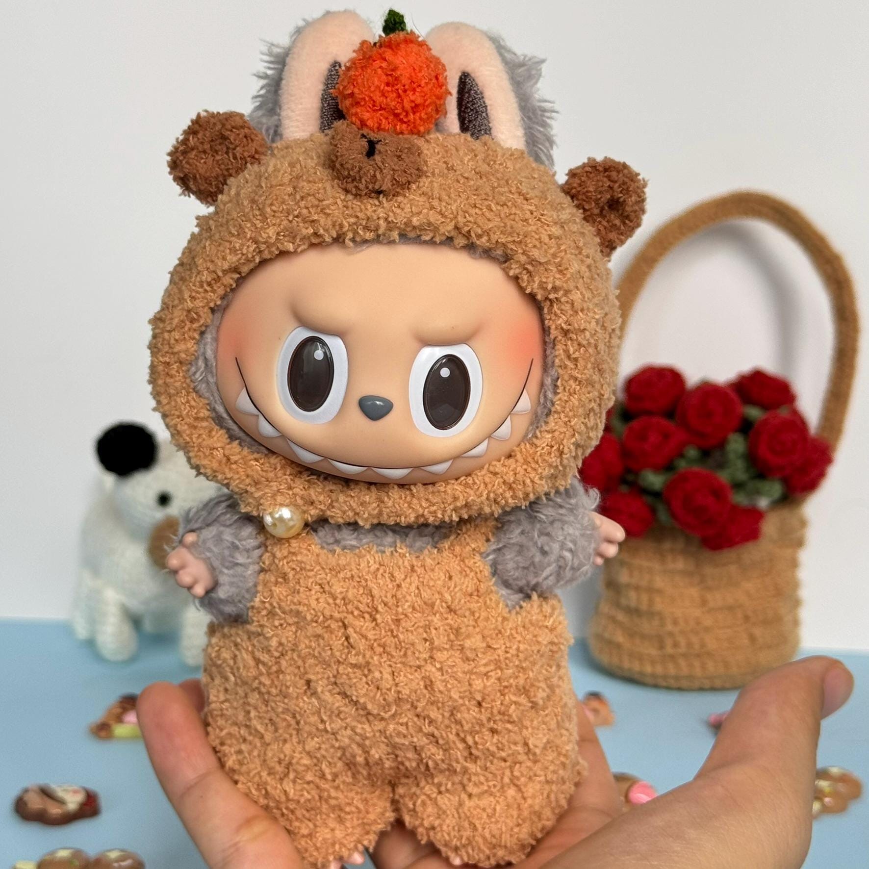 Capybara Outfit for Labubu Doll - Etsy