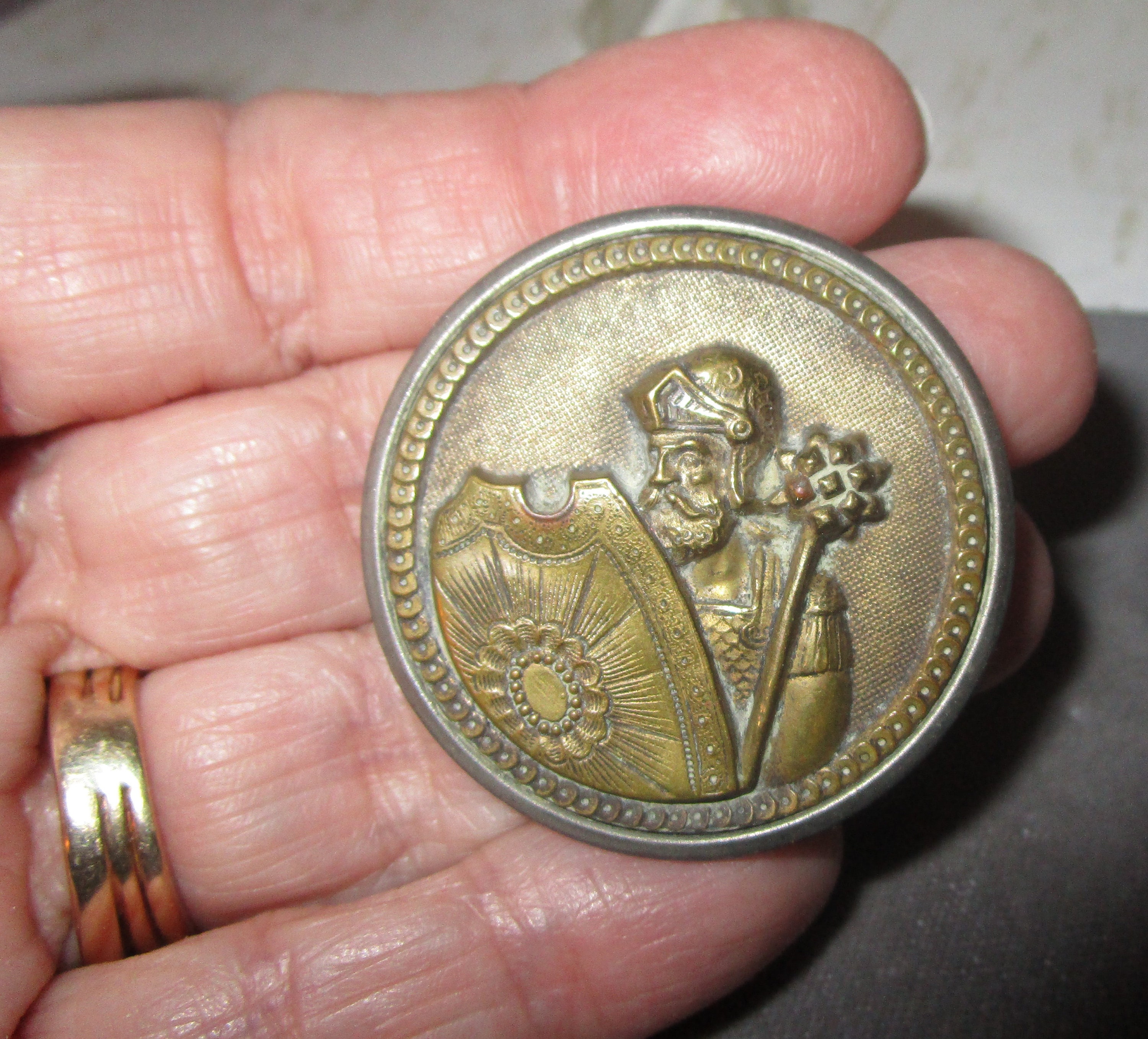 Antique Button Metal Medieval Knight Crusader Mace 3D Large Size - Etsy