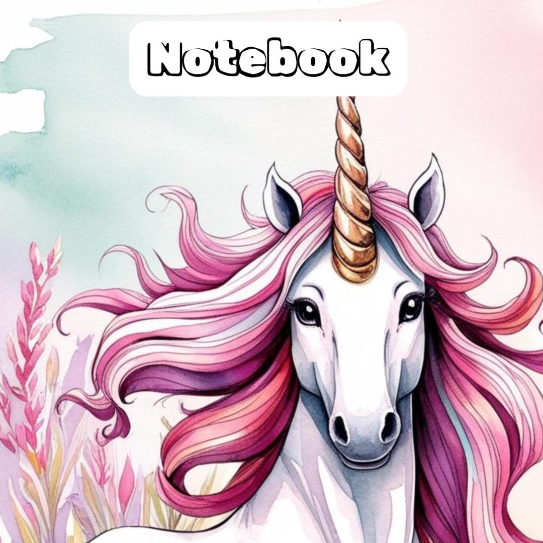 Unicorn Notebook Cover Bundle Set of 3 (digital Download) - Etsy