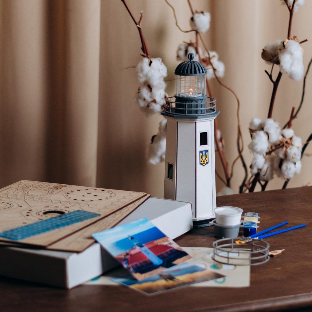 1:40 DIY Miniature Lighthouse Building | Wooden Model Kit | DIY Home ...