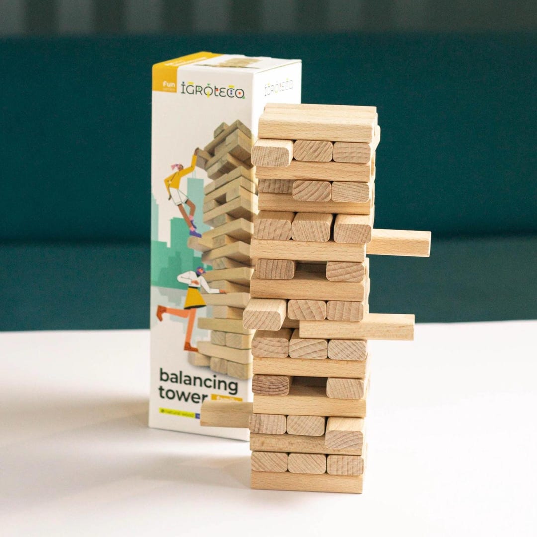 Balancing Tower Jenga Gift for Kids and Families Boost Coordination ...