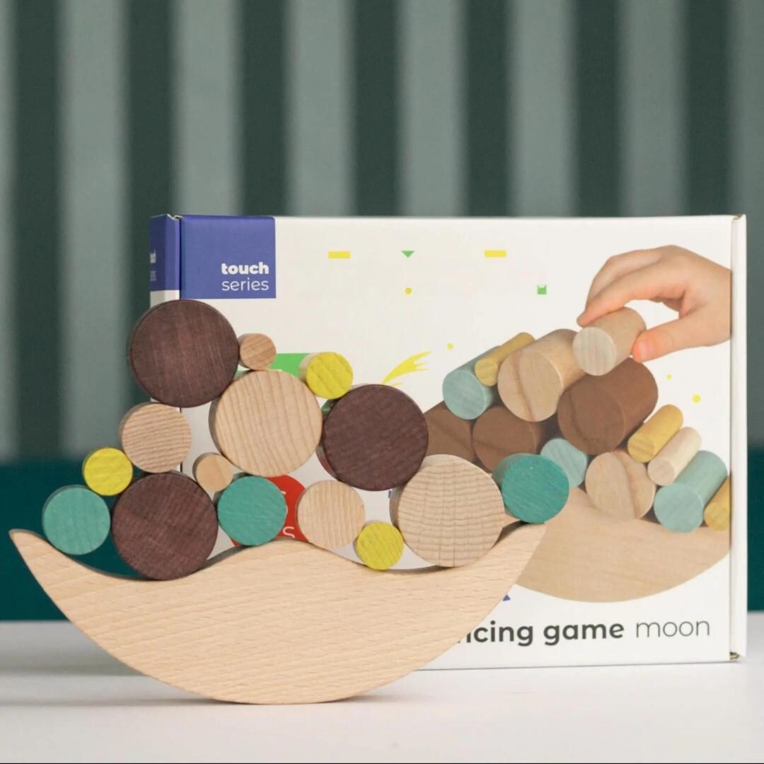 Balance Toy Stacking Sorting Balls Wooden Balance Toy Educational Game ...