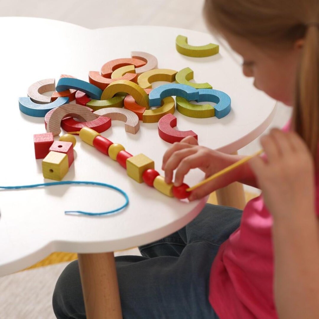 Montessori Wooden Building Blocks: Shapes Sorter, Stacking Toy - Etsy