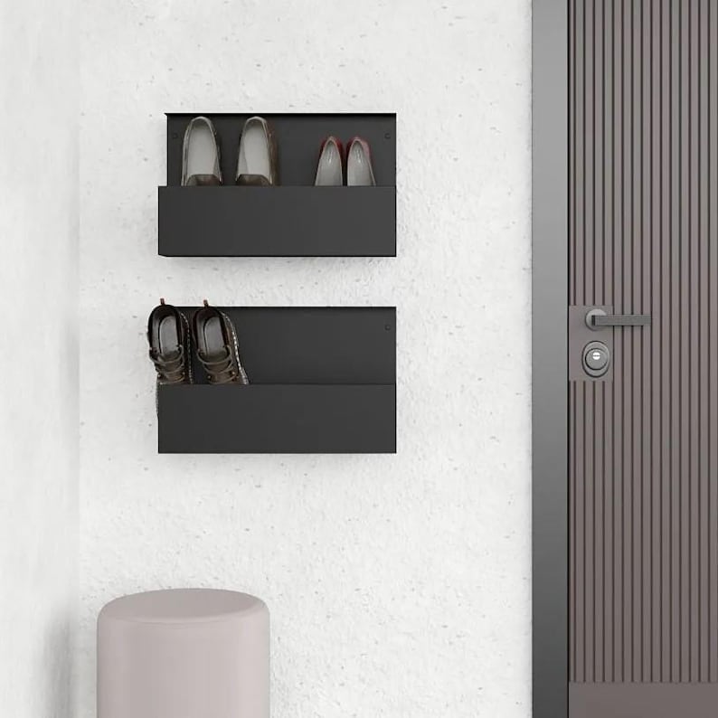 Wall Mounted Shoe Storage Rack, Shoe Storage Shelf, Organizer Shoes ...